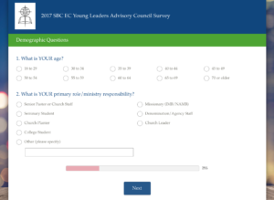 Young Leaders Advisory Council Survey — SBC Voices