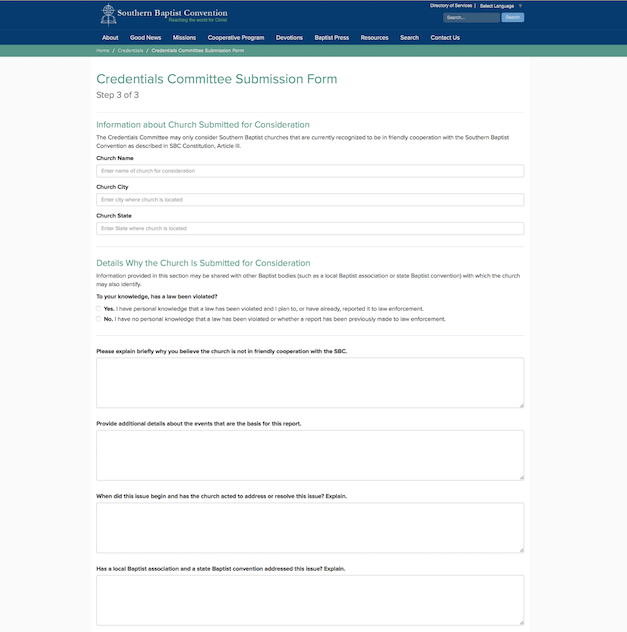 New Credentials Committee Outlines Submission Process — SBC Voices